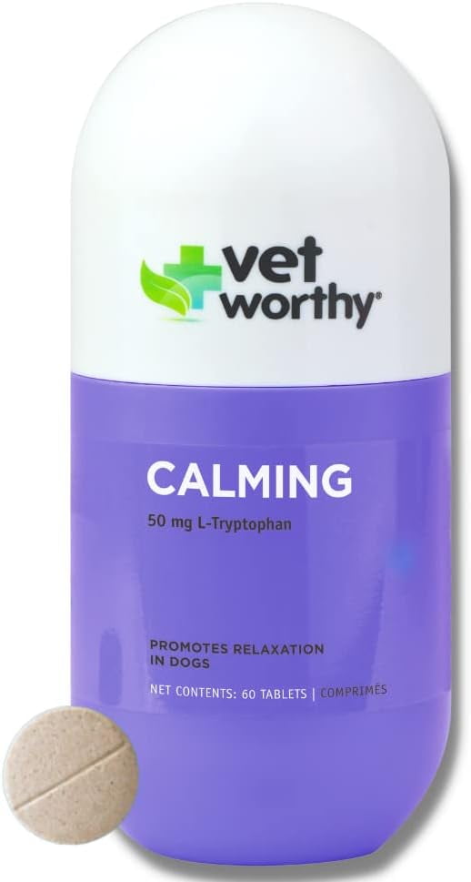 Vet Worthy Calming Aid Dog Soft Chew - Flavored Chewable Treats for ...