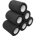 Vet Wrap 3 inch x 6 Pack Black Tape For Skin Bandage Tape Vet Tape ...