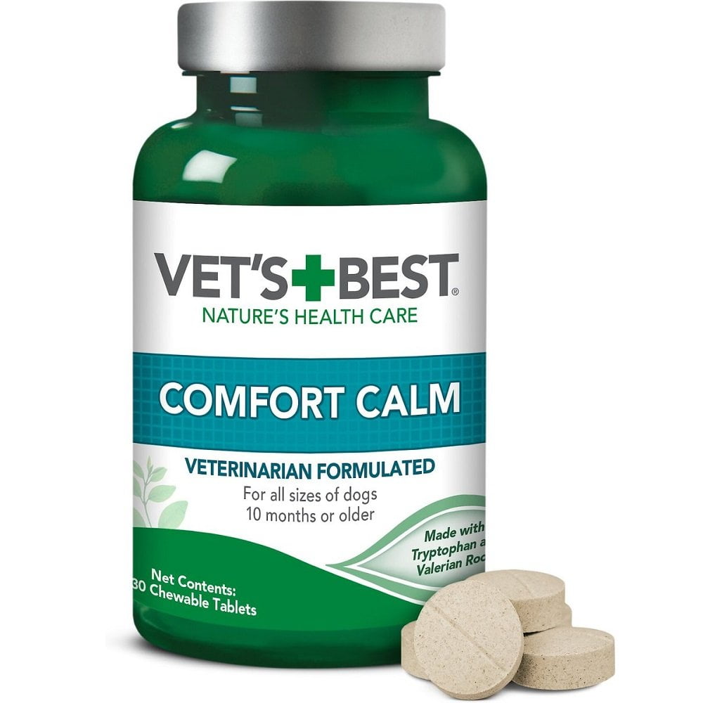 Vet'S Best Comfort Calm Dog Supplements 30 Tablets (Pack of 1 ...