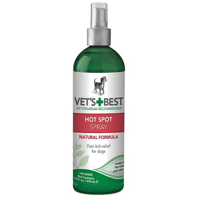Vets Best Hot Spot Anti-Itch Treatment Spray for Dogs, Skin Soothing ...