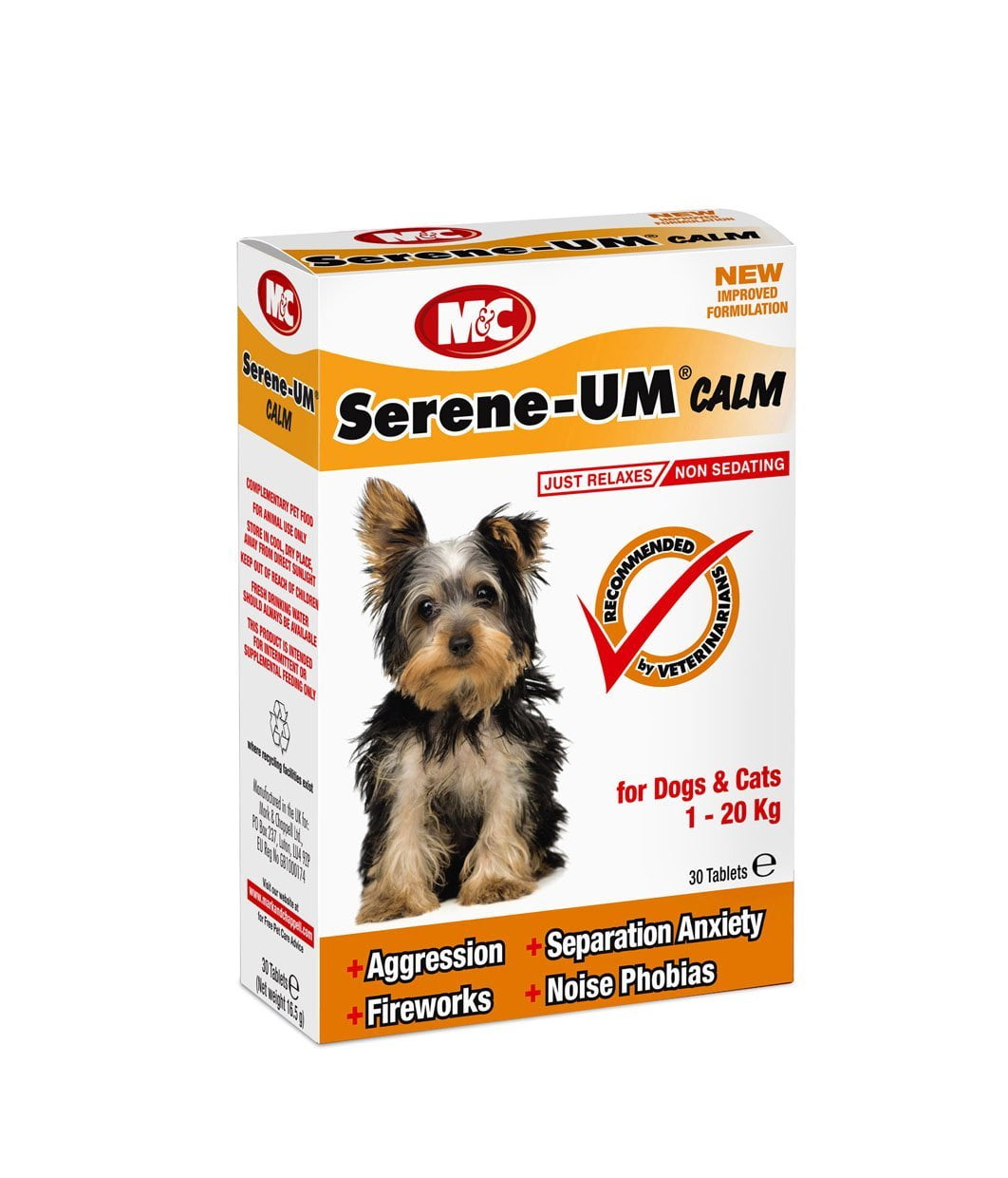 VetIQ Serene-UM Calming Tablets for Dogs & Cats 30 Tablets - Walmart.com