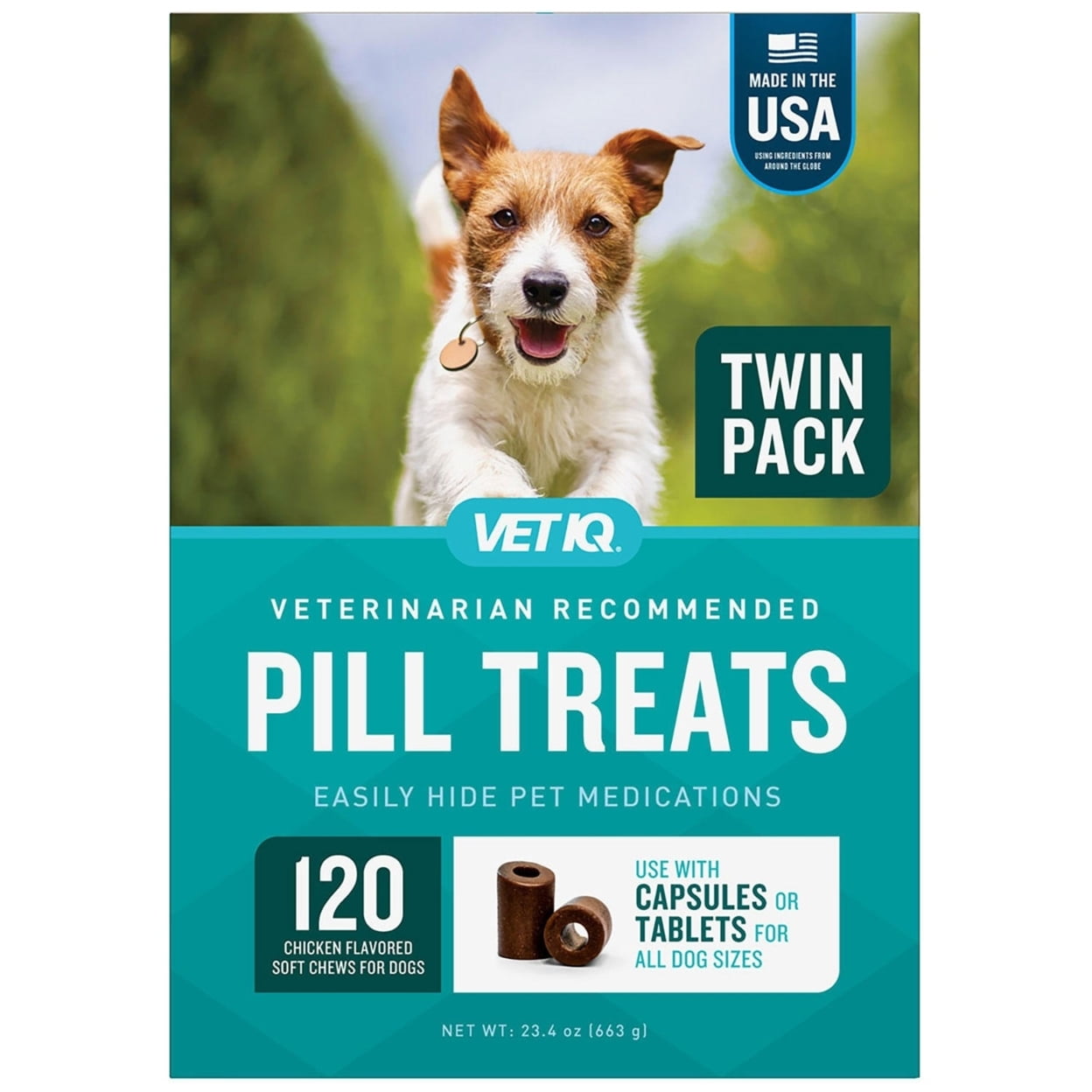 VetIQ Soft Chew Pill Treats, Chicken Flavored, 60 Count, Pack of 2 ...