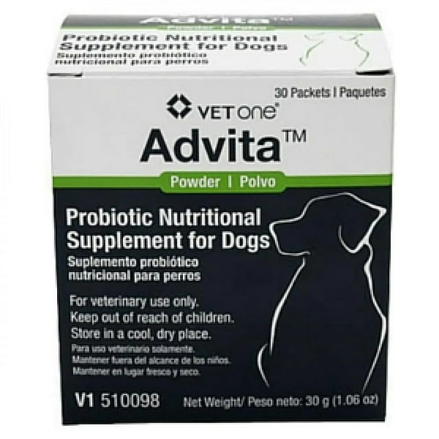 VetOne Advita Probiotic Supplement Powder for Dogs, Supports Digestion ...
