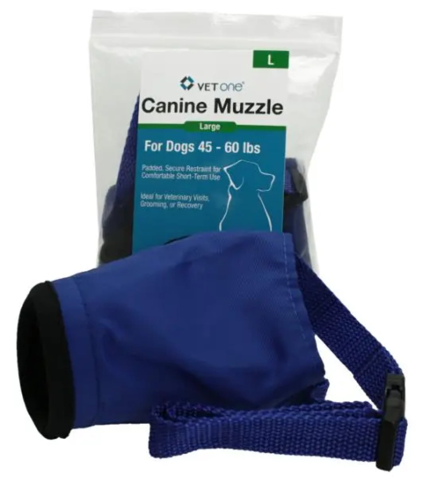 VetOne Muzzle Padded Secure Animal Dog Restraint Large - Walmart.com