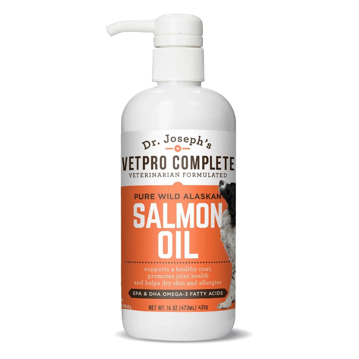 VetPro Complete Pure Wild YYF14 Alaskan Salmon Oil for Dogs & Cats, 16 ...