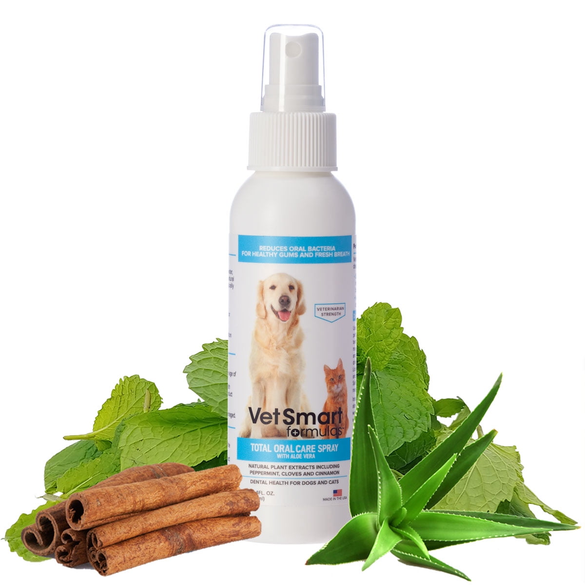 VetSmart Formulas Total Oral Care Spray with Aloe Vera, Dogs and Cats ...