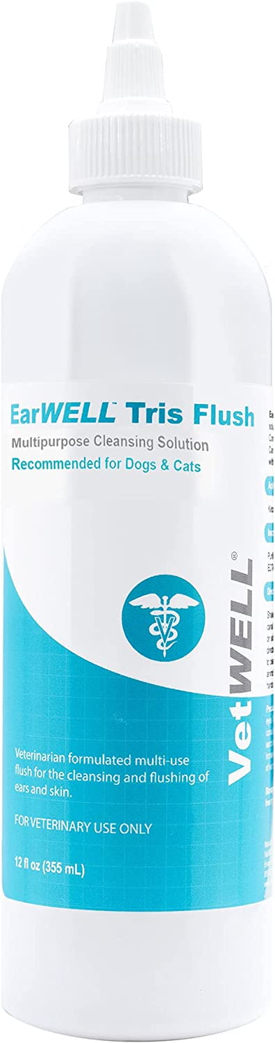 VetWELL Dog Ear Cleaner Solution & Infection Treatment for Dogs & Cats ...