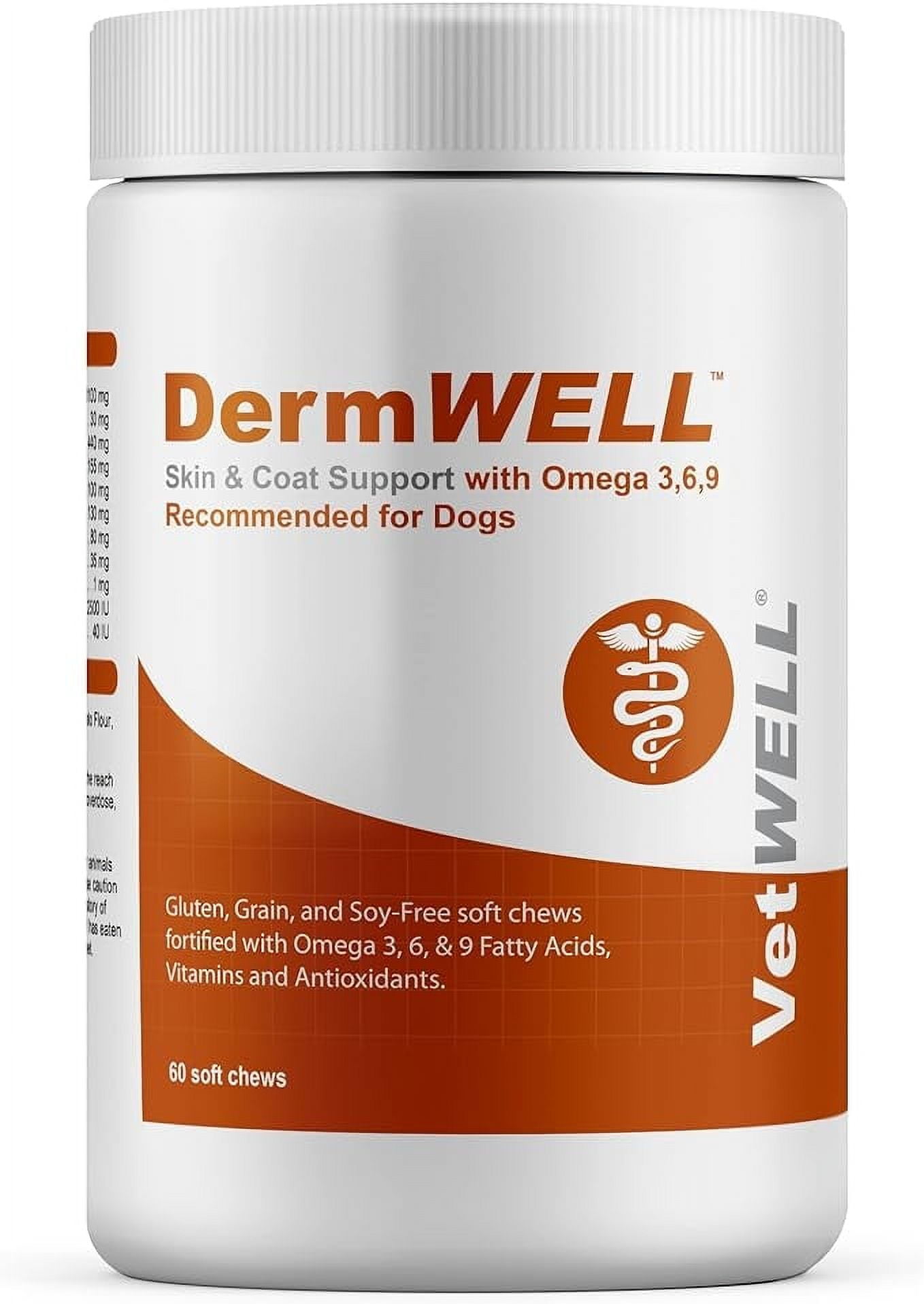 VetWELL Omega 3 Supplement for Dogs with Krill Oil and Astaxanthin, 60 ...