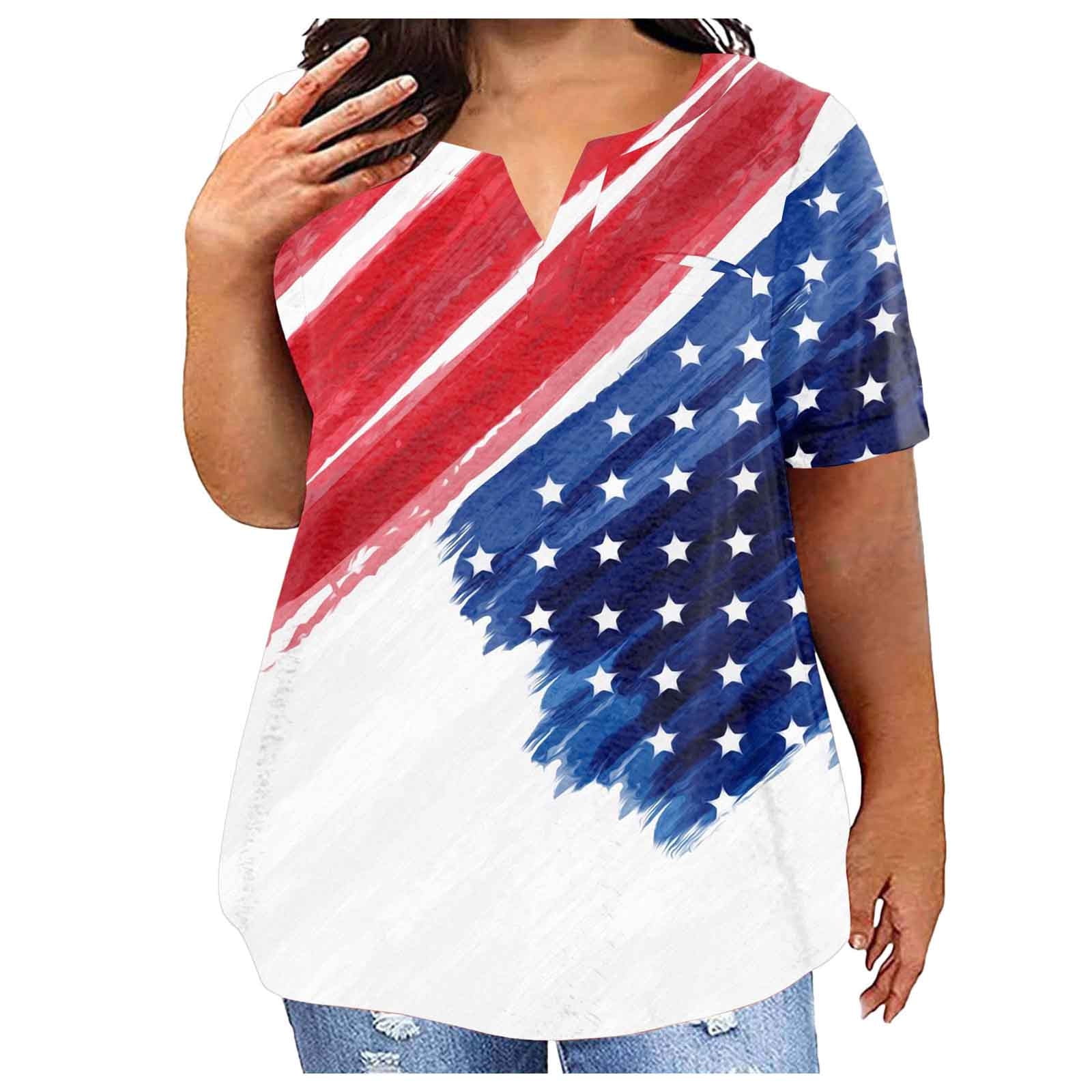 Vetement Femme ete 2025 Women Print Large Size Loose V Neck Pocket ...