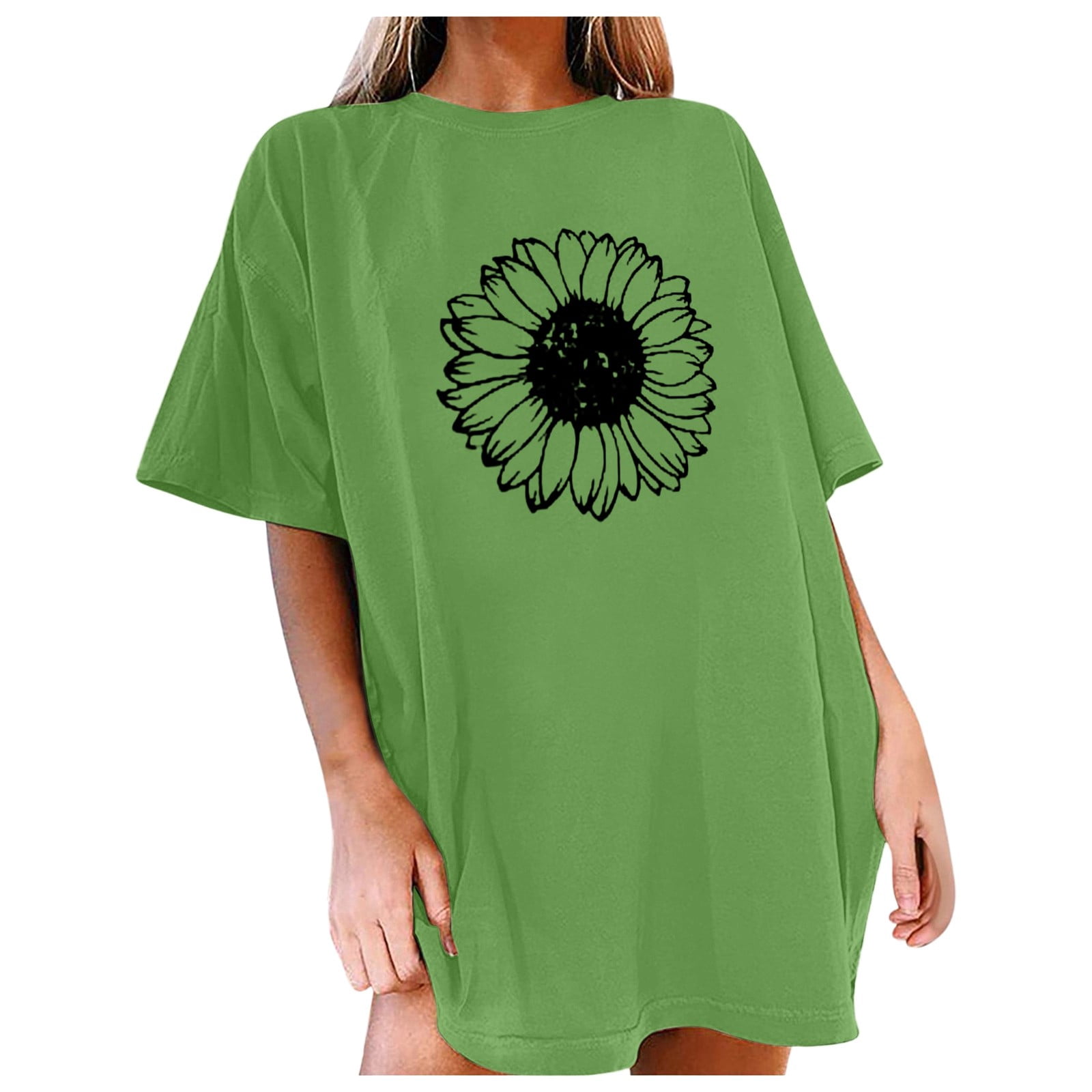 Vetement Femme ete 2025 Women's Casual Short Sleeve T Shirt Round Neck ...