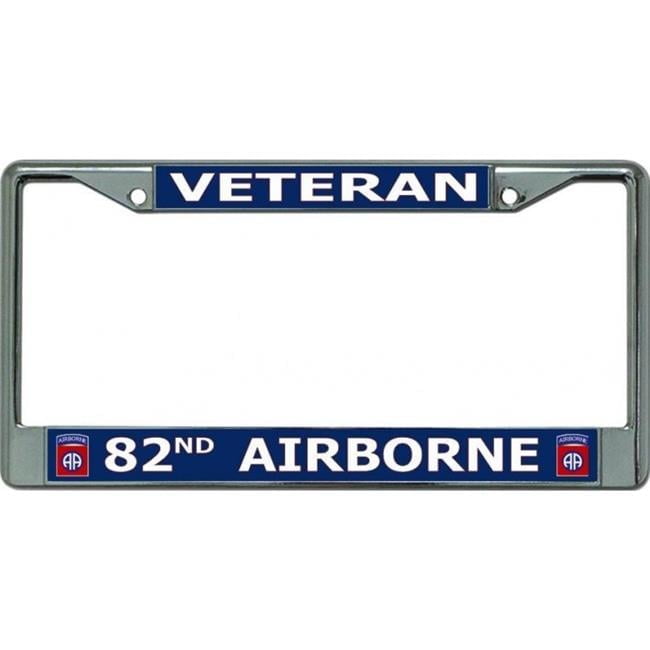 Veteran 82nd Airborne Chrome License Plate Frame - Walmart.com