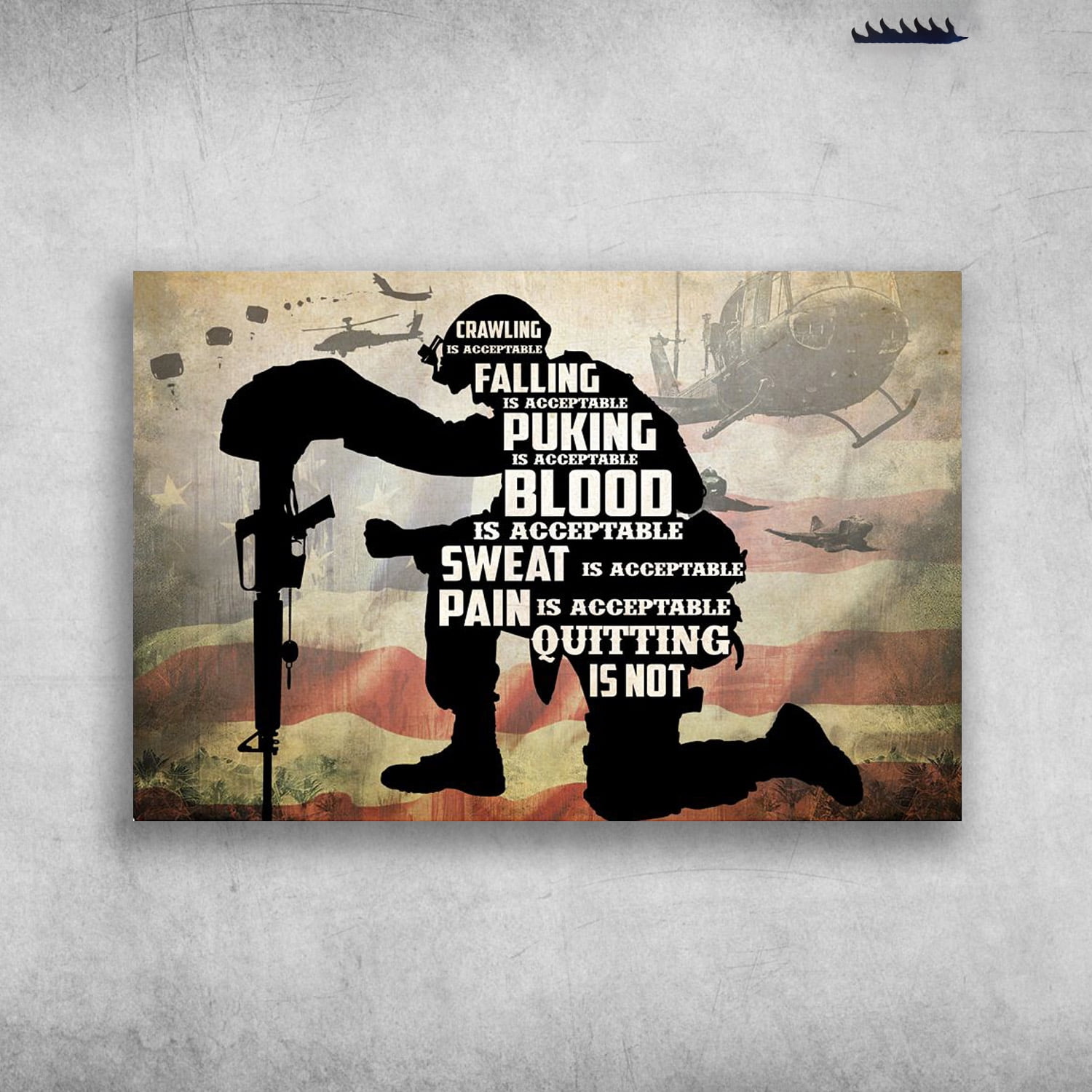 Veteran America - Crawling is acceptable, Falling Is Acceptable, Puking ...