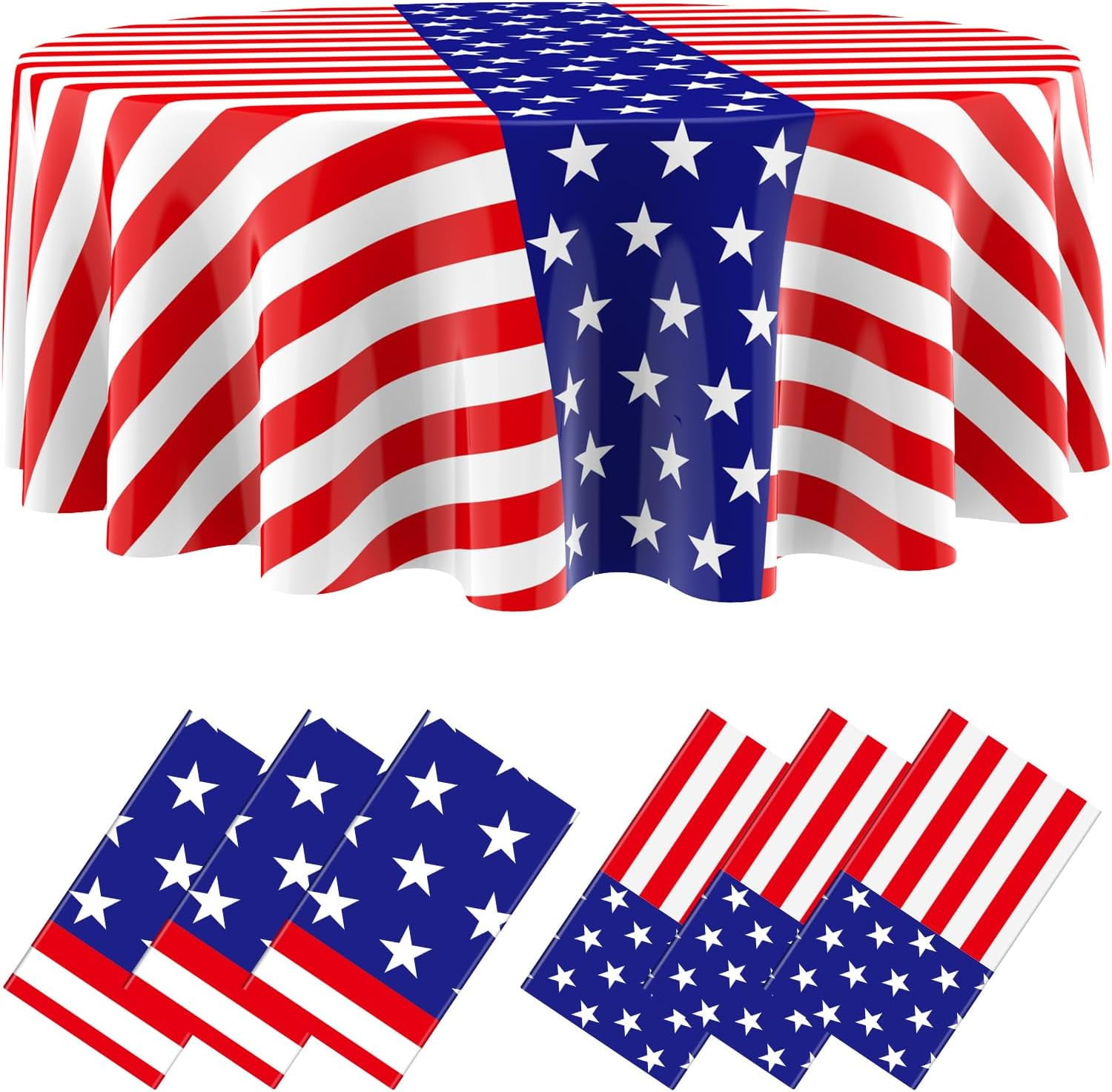 Veteran Day Tablecloth 84 Inch Plastic American Flag Tablecloths ...