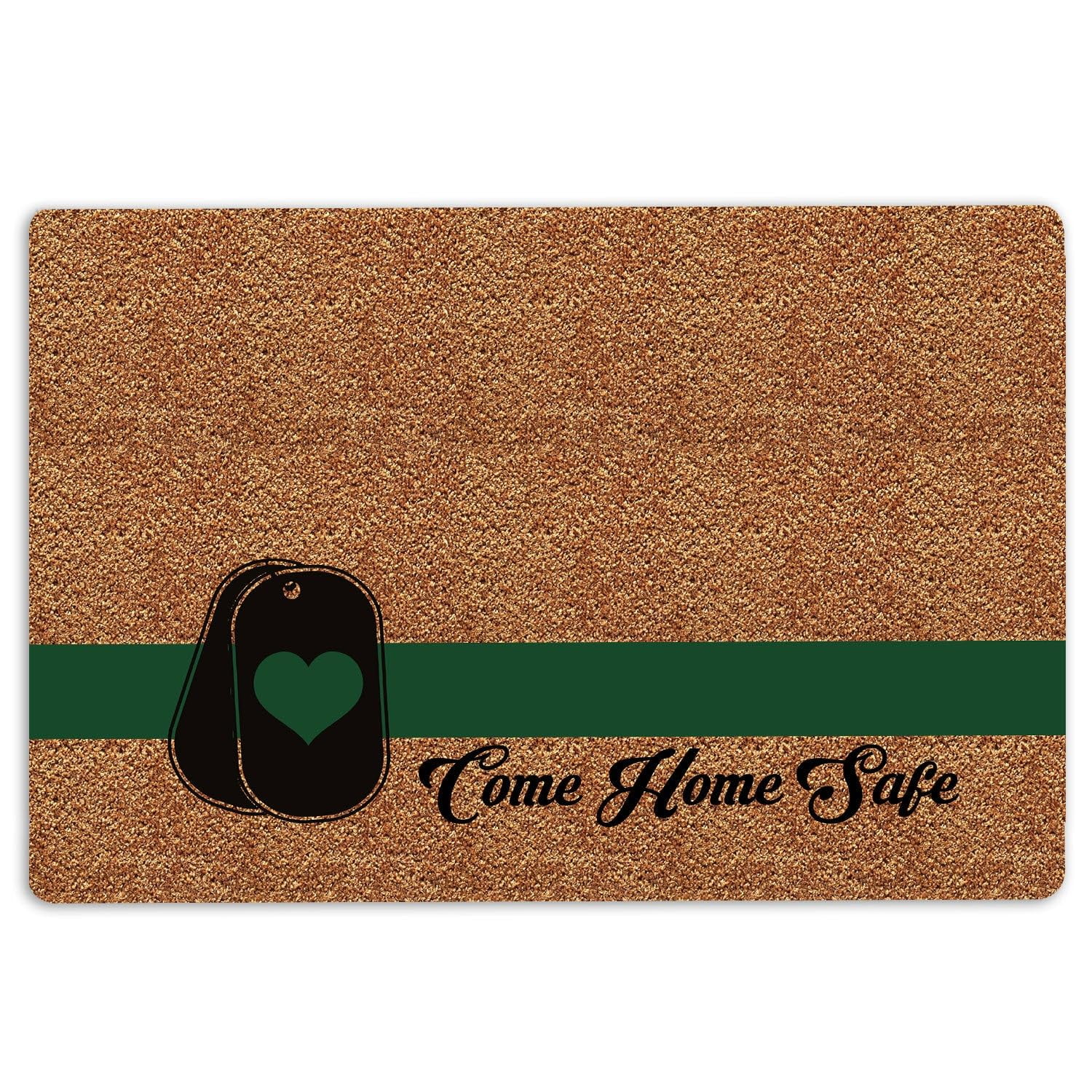 Veteran Door Mat Veteran Soldier Thin Green Line Come Home Safe ...