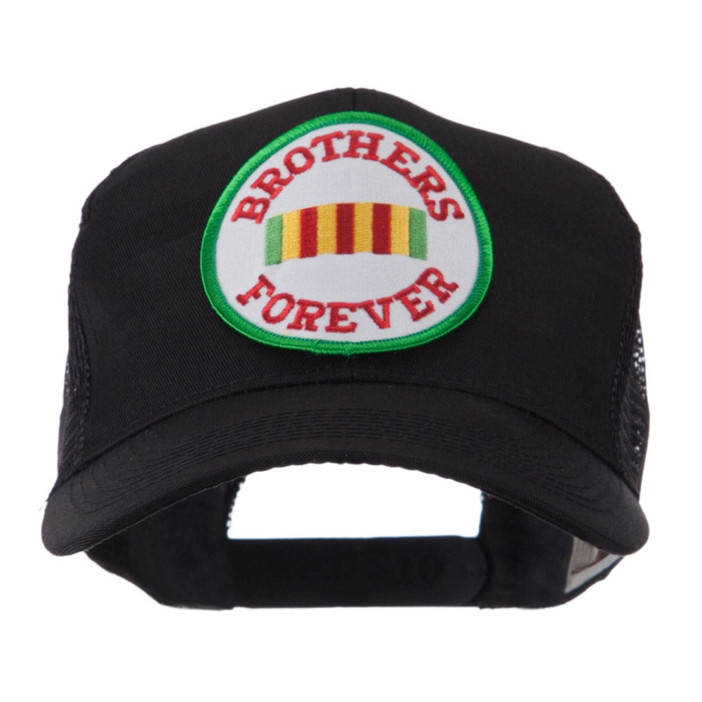 Veteran Embroidered Military Patched Mesh Cap - Brother Forever OSFM ...