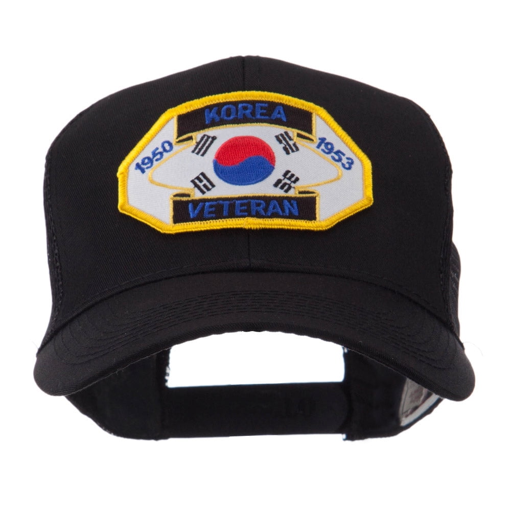 Veteran Embroidered Military Patched Mesh Cap - Korea Veteran OSFM ...