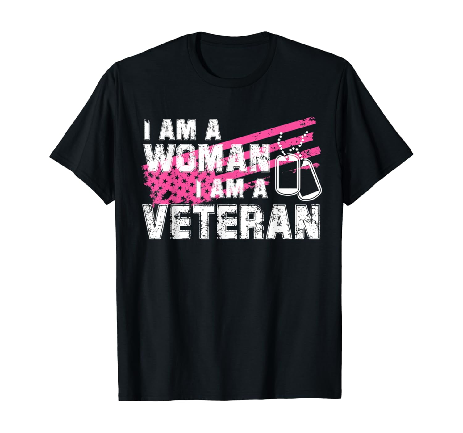 Veteran Female Pink Usa Flag Veterans Day Memorial Military T-Shirt Unisex S-5XL Hot Trending ...