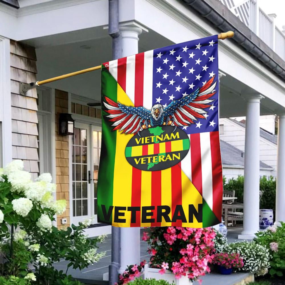 Veteran Flag Vietnam Veteran America Eagle Veteran Day Gift Flag ...