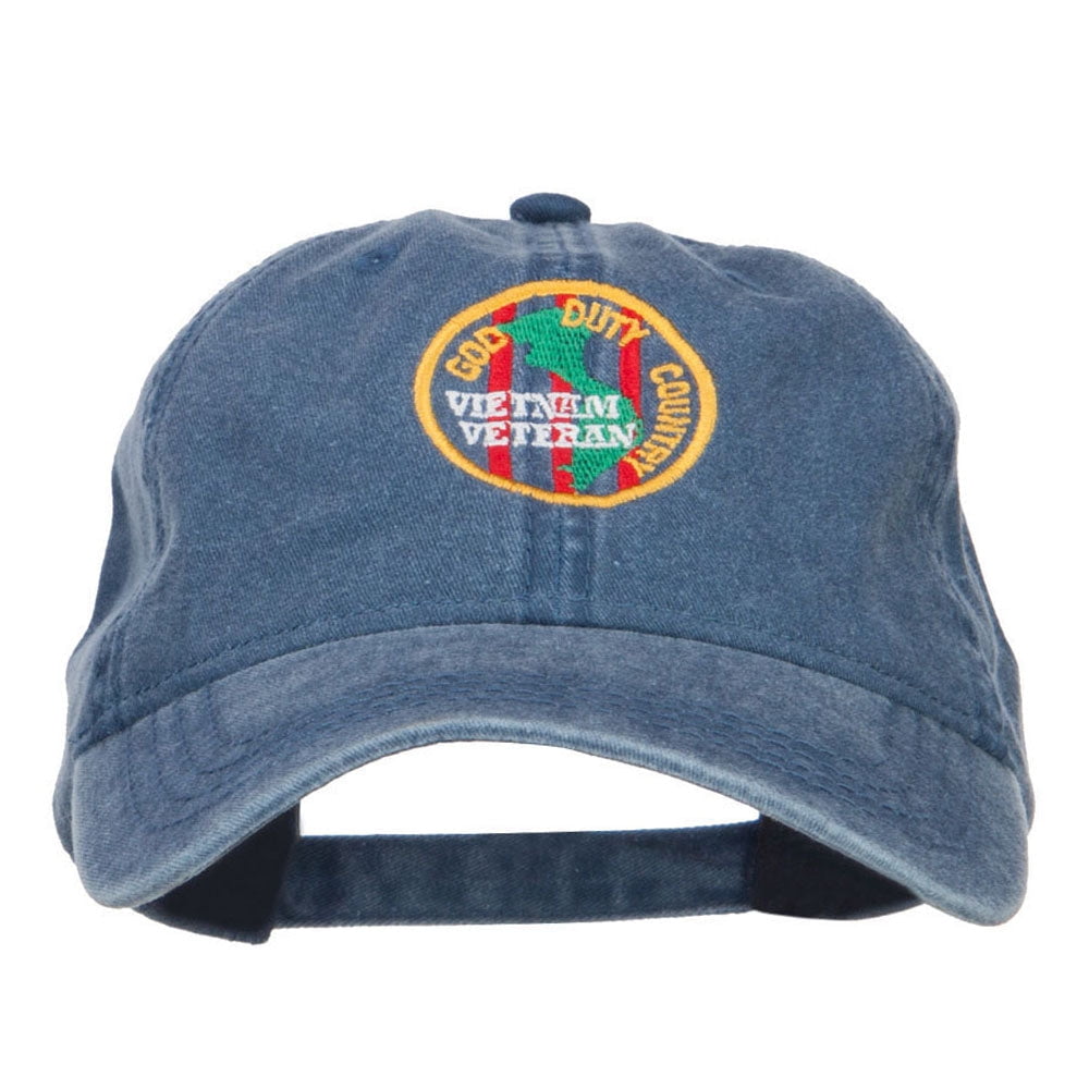 Veteran God Duty Country Embroidered Cap - Navy OSFM - Walmart.com