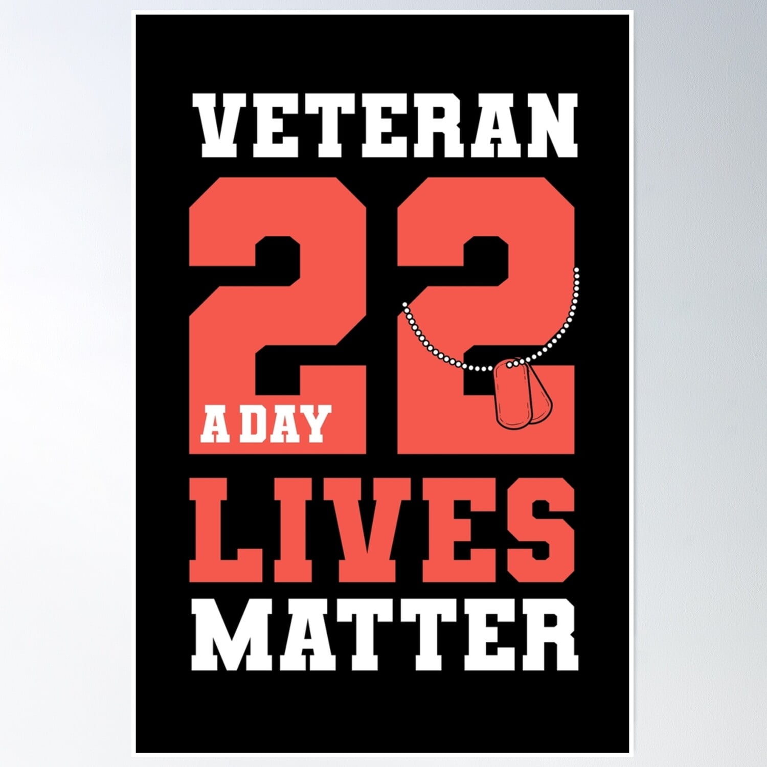 Veteran Lives Matter Ptsd Warrior Army Mental Help Poster Wall Art ...