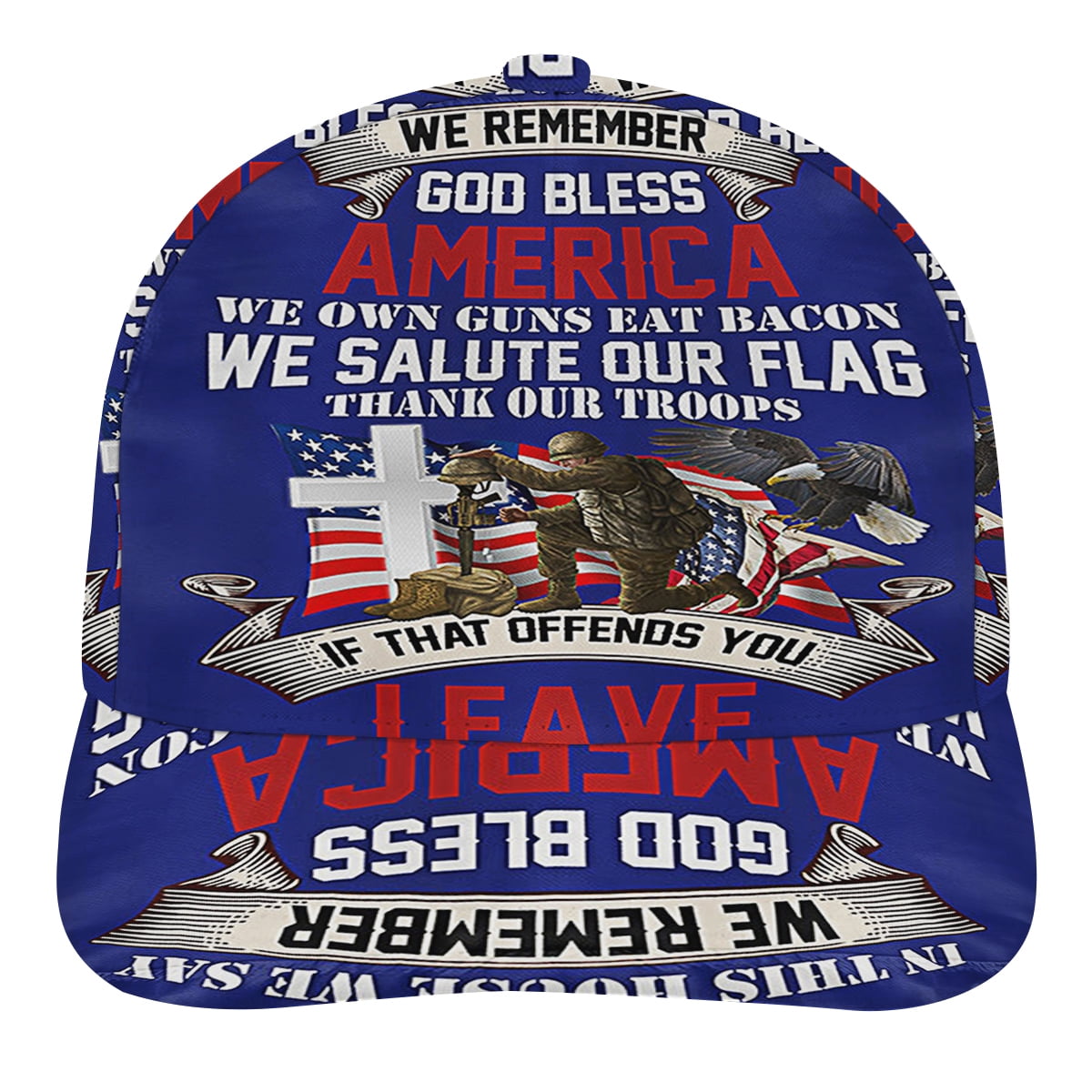 Veteran Memorial Day In This House God Bless America Thanks Our Troops ...