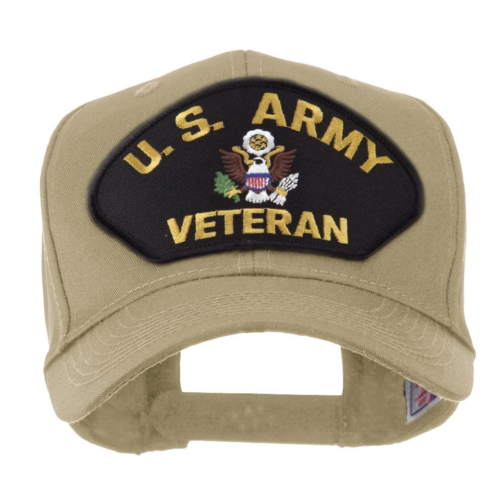Veteran Military Large Patch Cap - US Army Khaki OSFM - Walmart.com