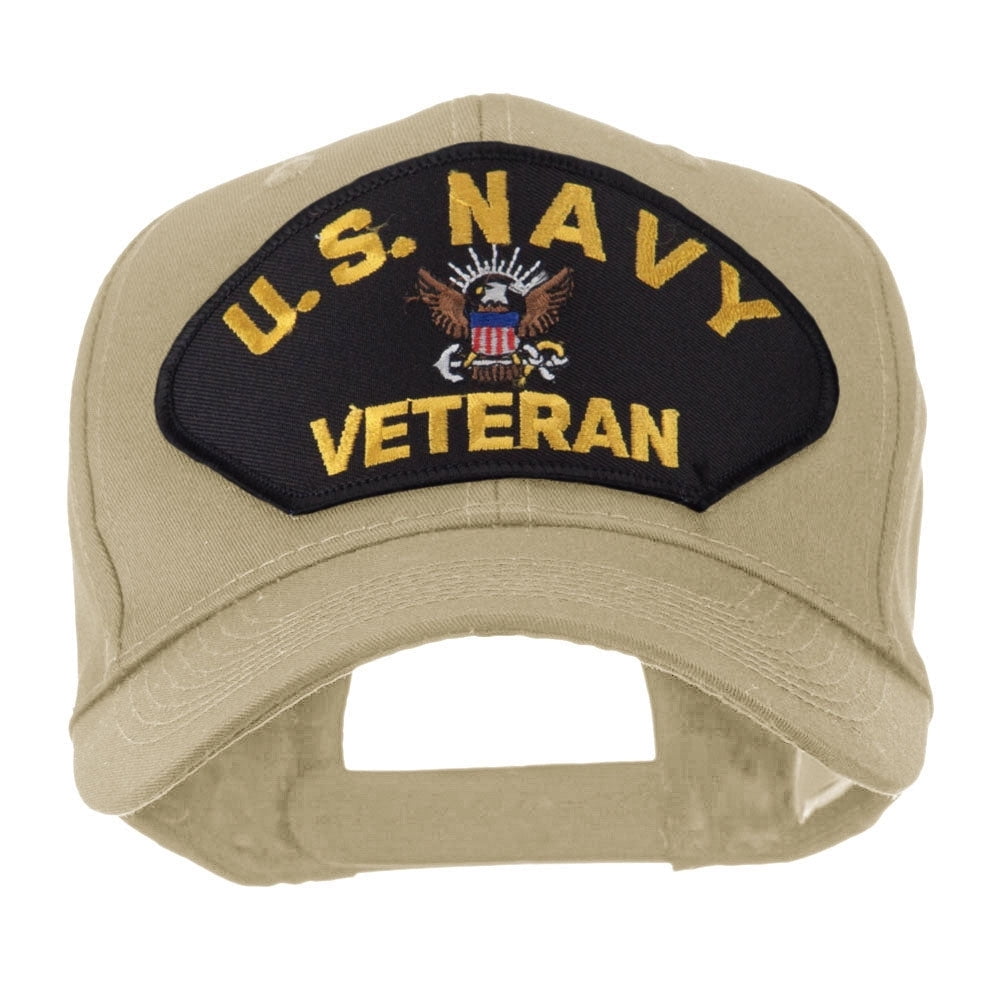 Veteran Military Large Patch Cap - US Navy Khaki OSFM - Walmart.com