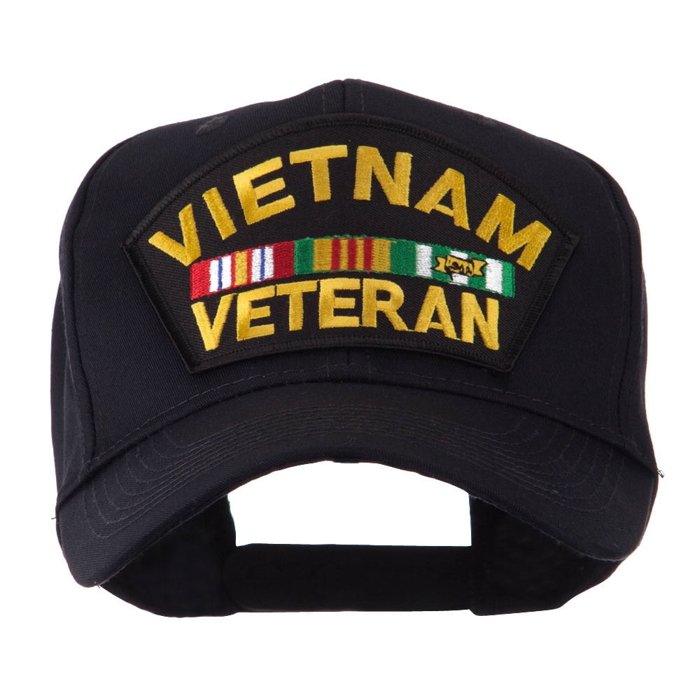 Unisex Veteran Military Large Patch Cap - Vietnam Veteran, Cotton Blend ...