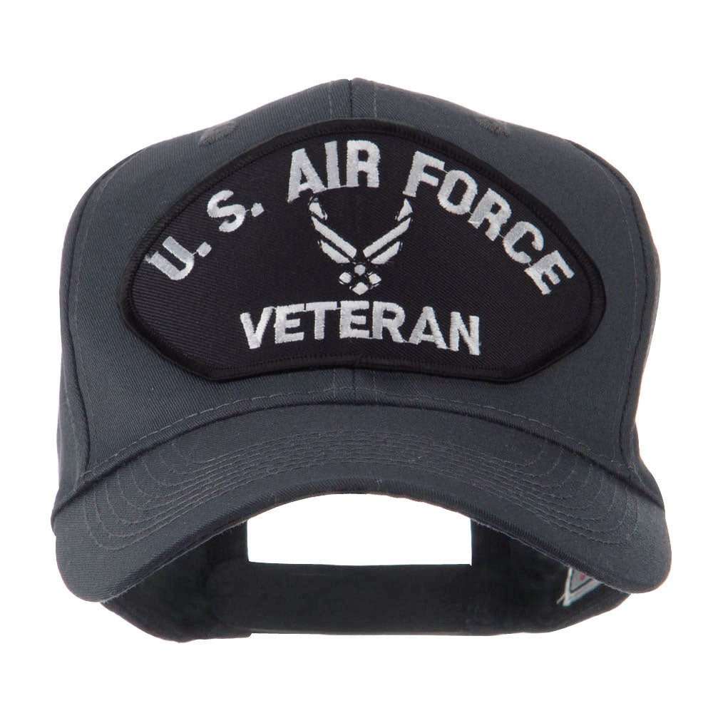 Veteran Military Large Patch Cap - White Air Charcoal OSFM - Walmart.com