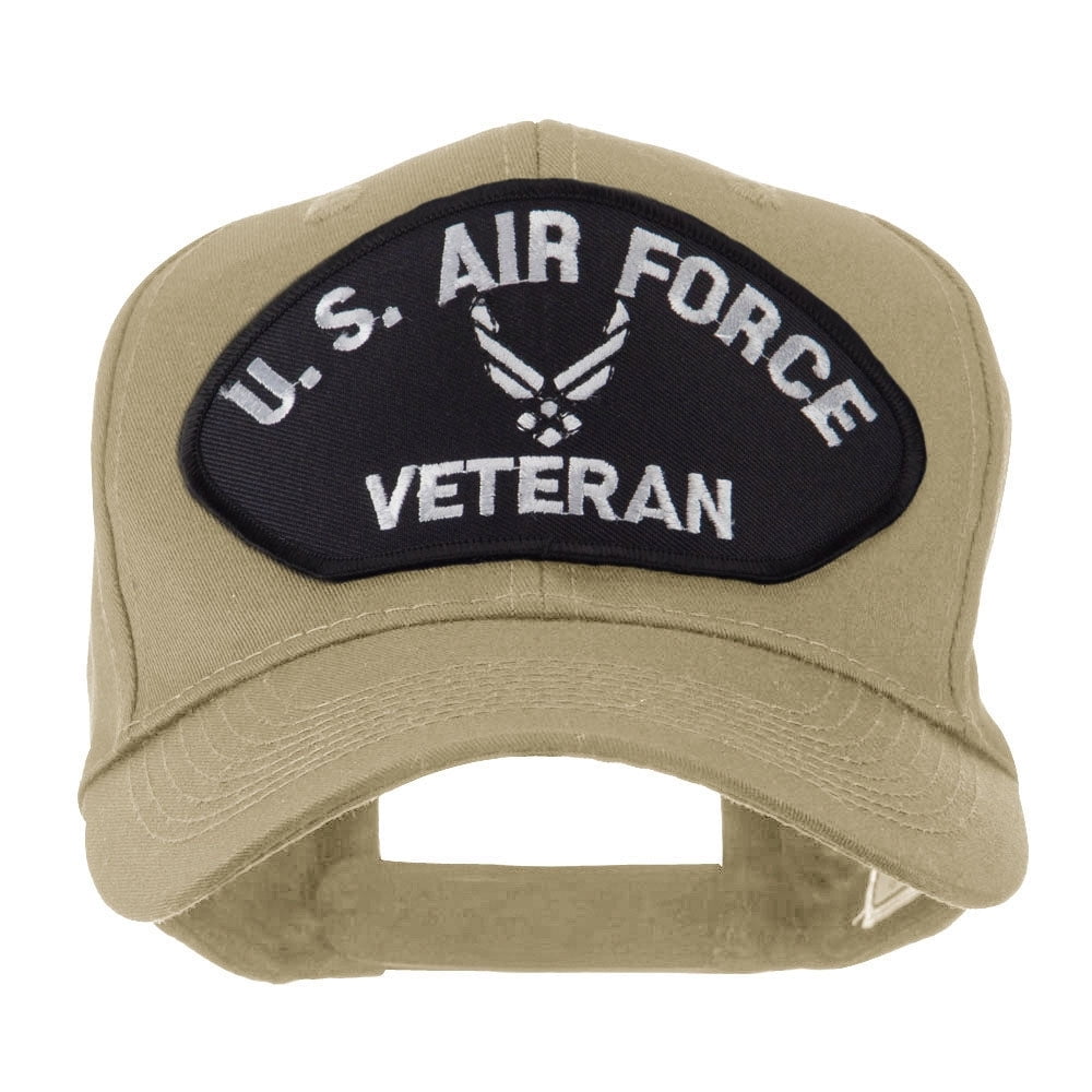 Veteran Military Large Patch Cap - White Air Khaki OSFM - Walmart.com