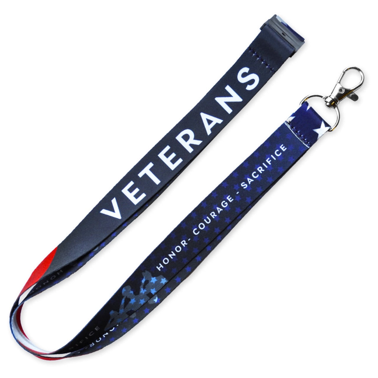 Veteran Military Patriotic American Flag Lanyard with Safety Release ...