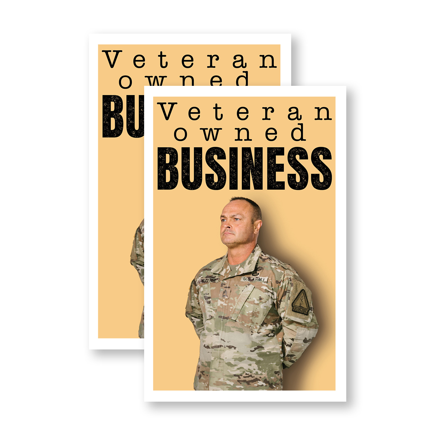 Veteran Owned Business (2-Pack) 24 Inch x 36 Inch Vinyl Decals | Sign ...