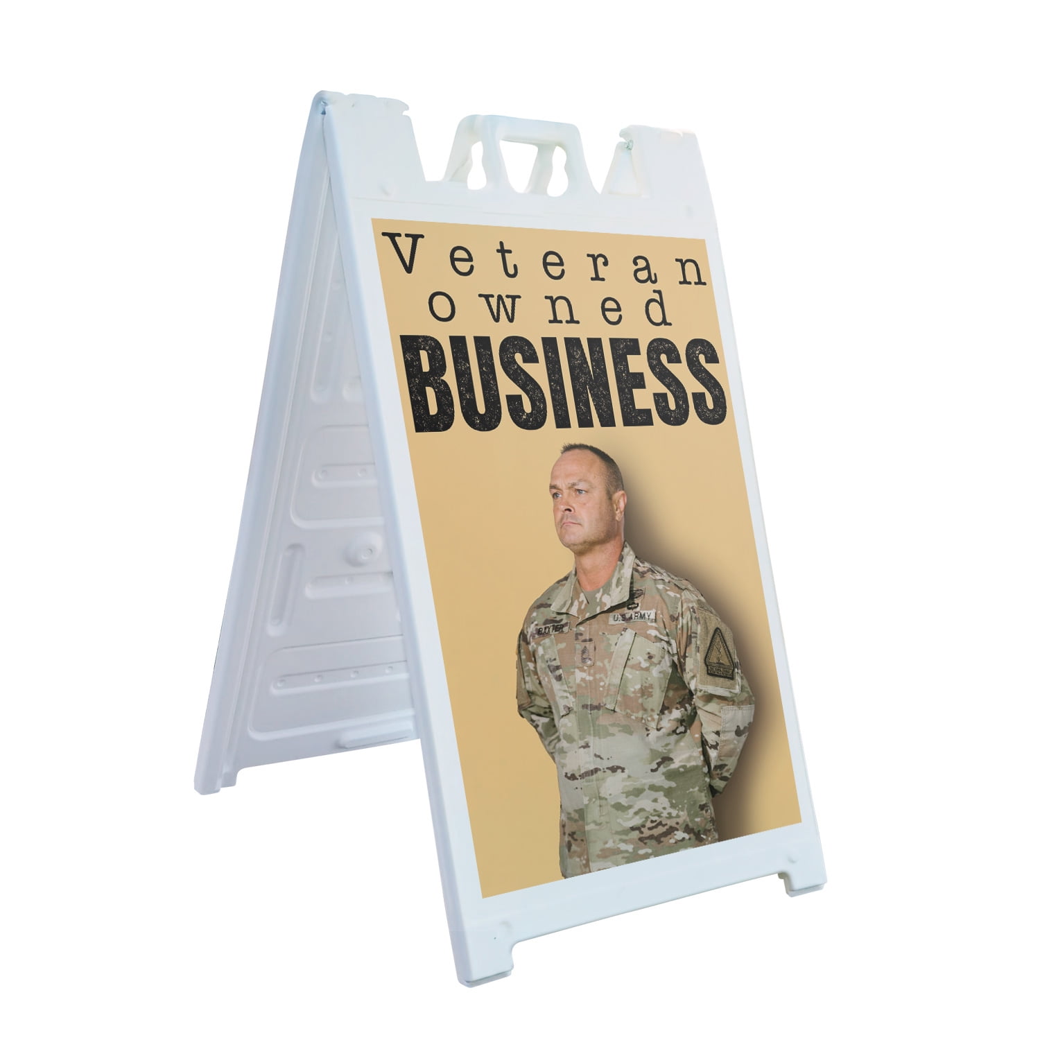 Veteran Owned Business 24" x 36" Double Sided A-Frame Sidewalk Sign ...