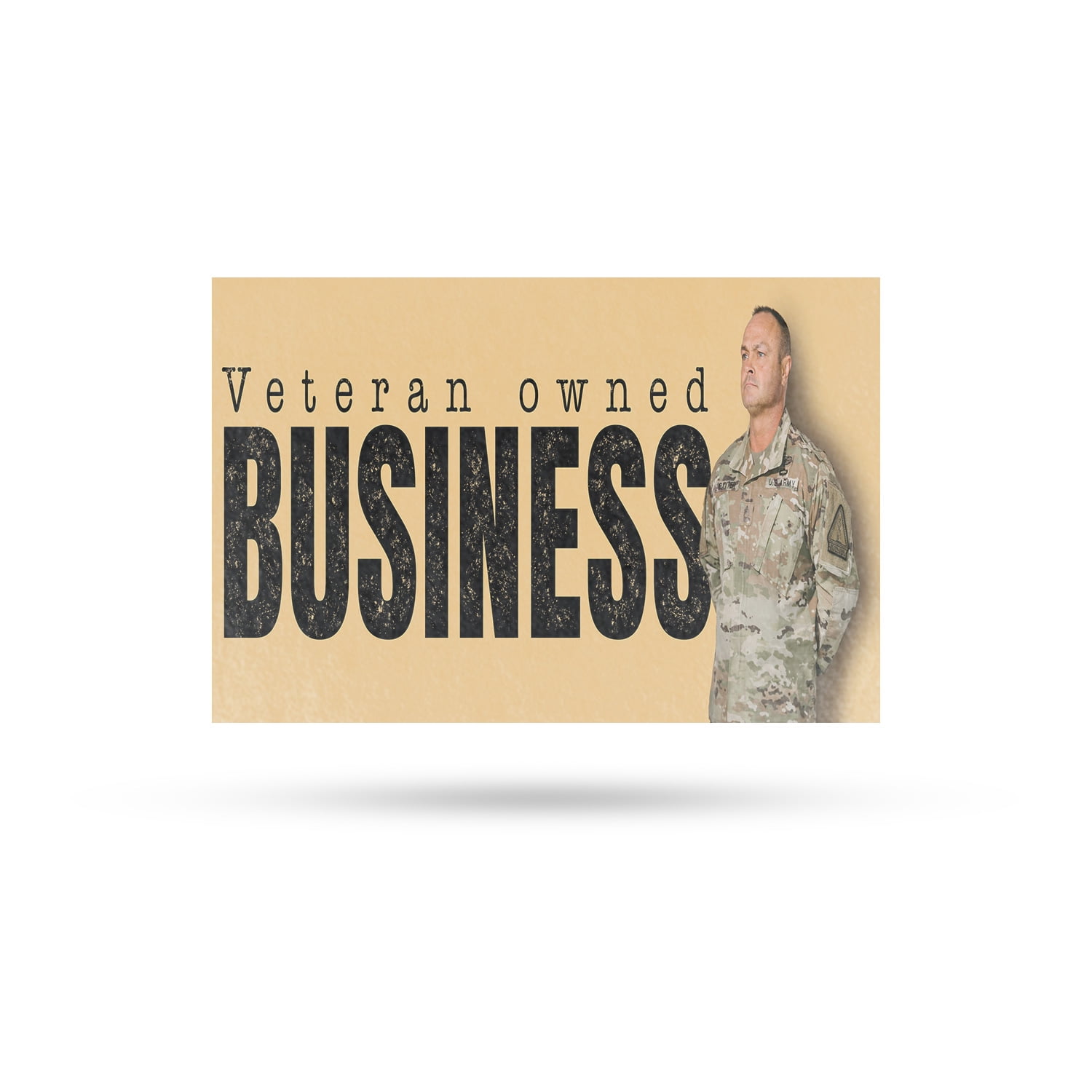 Veteran Owned Business Vinyl Decal 24 Inch x 36 Inch Weatherproof Heavy ...