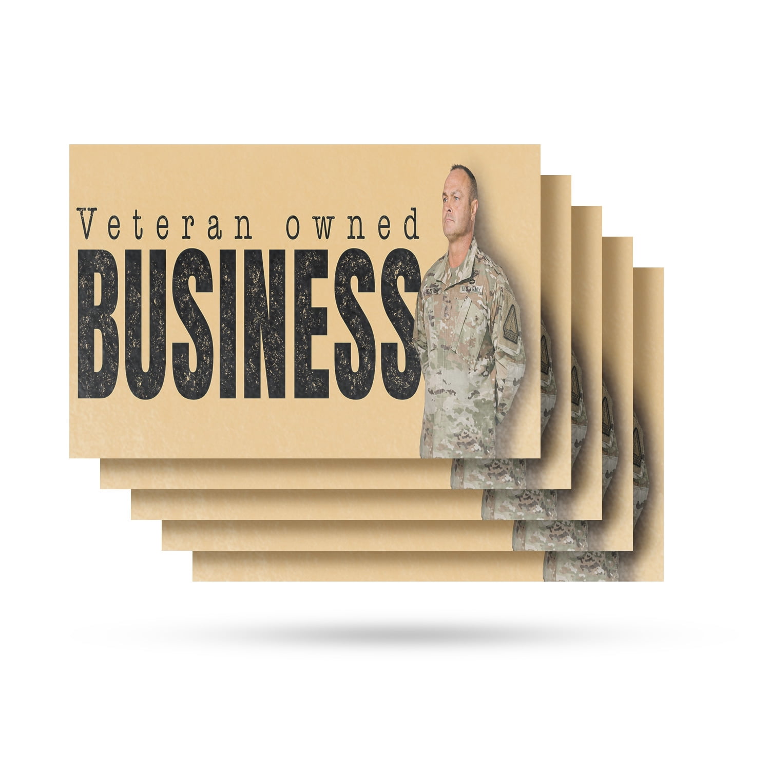 Veteran Owned Business Vinyl Decal 5 Pack of 24 Inch x 36 Inch ...
