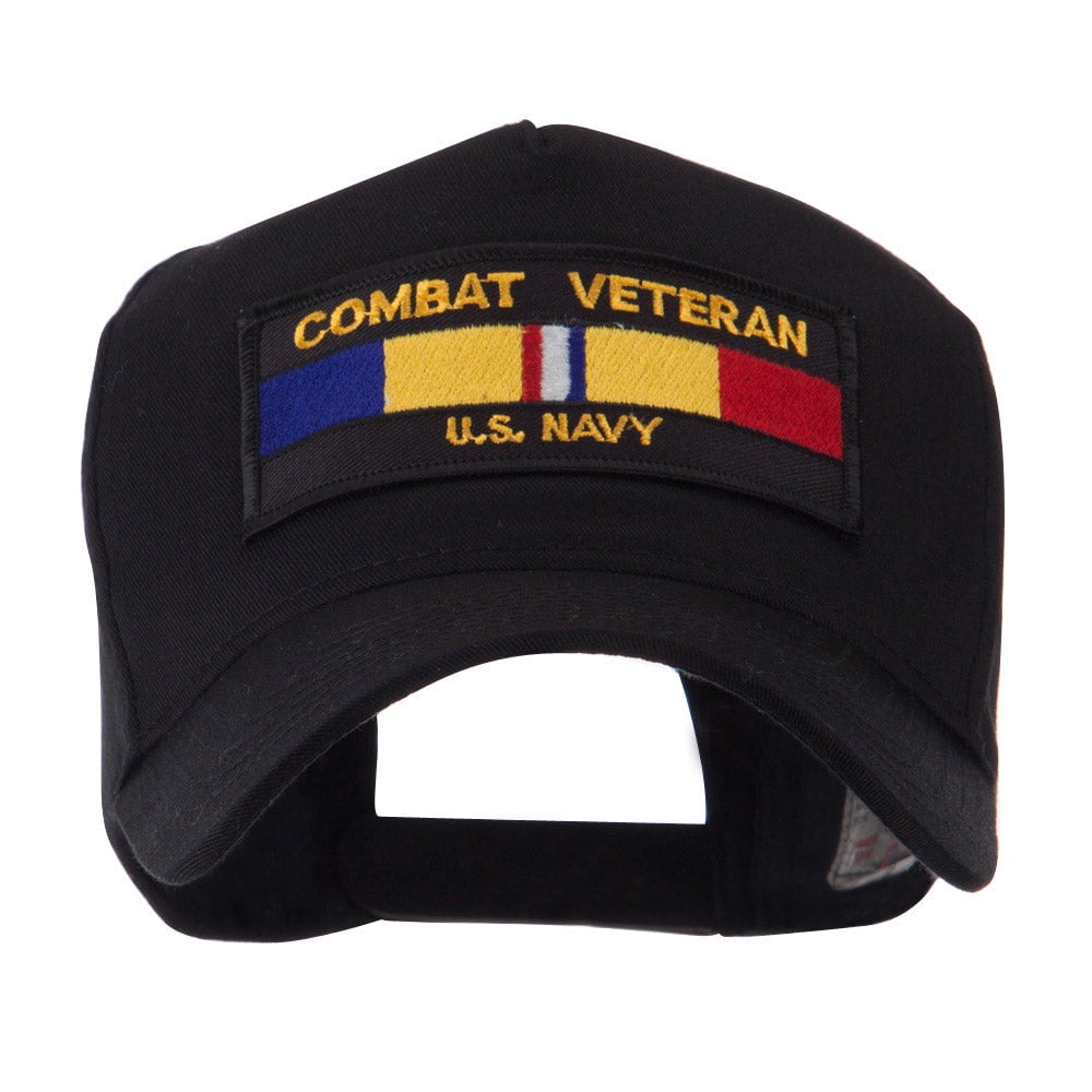 Veteran Rectangle Shape Patch Cap - Combat Navy OSFM - Walmart.com