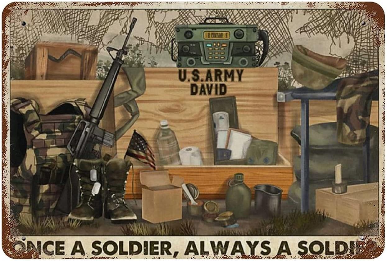 Veteran Once A Soldier Horizontal Plaque Poster Soldier Plaque Poster ...