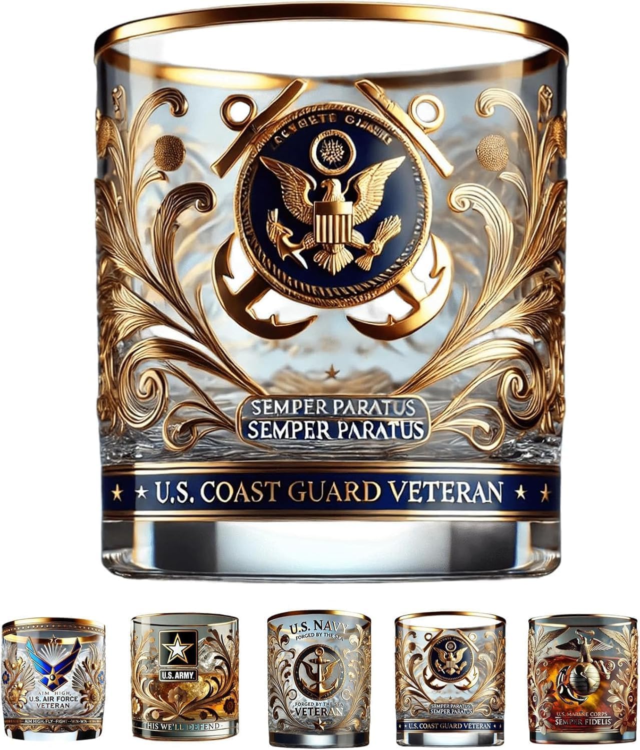 Veteran Tribute Glass, Personalized Veteran Tribute Glass 12oz, With ...