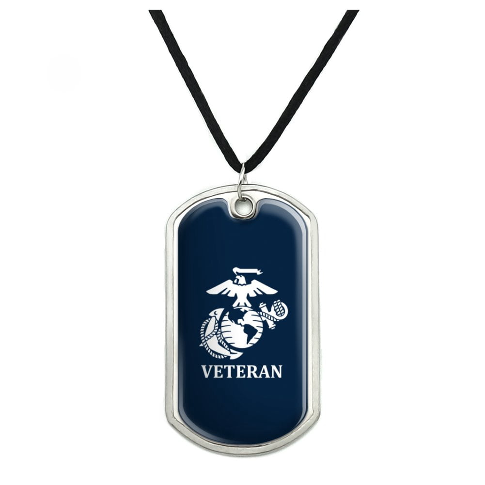 Veteran USMC Marine Corps White on Blue Officially Licensed Military ...