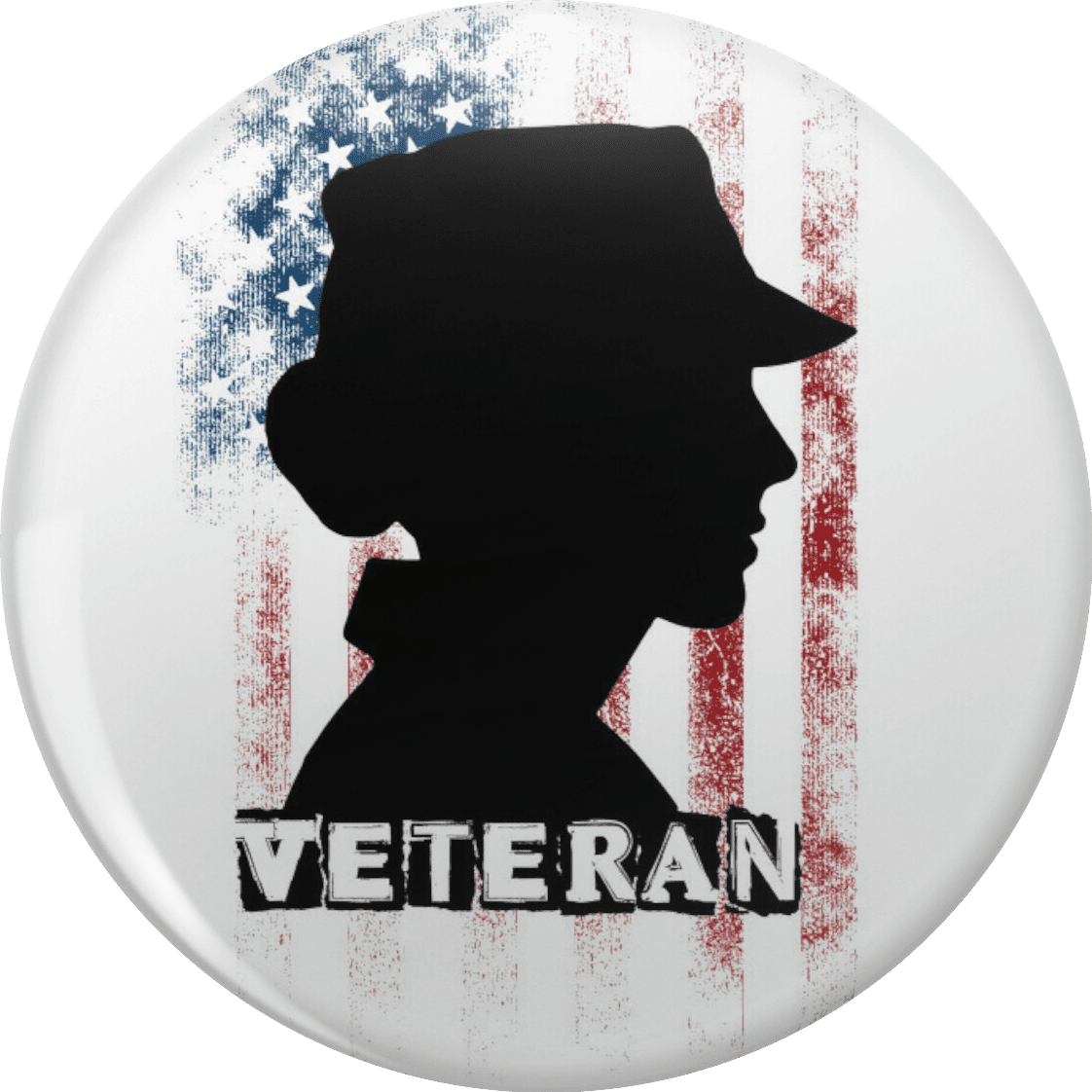 Veteran Women, Retro Vintage Grunge Us Flag, Thank You Veterans Pin ...