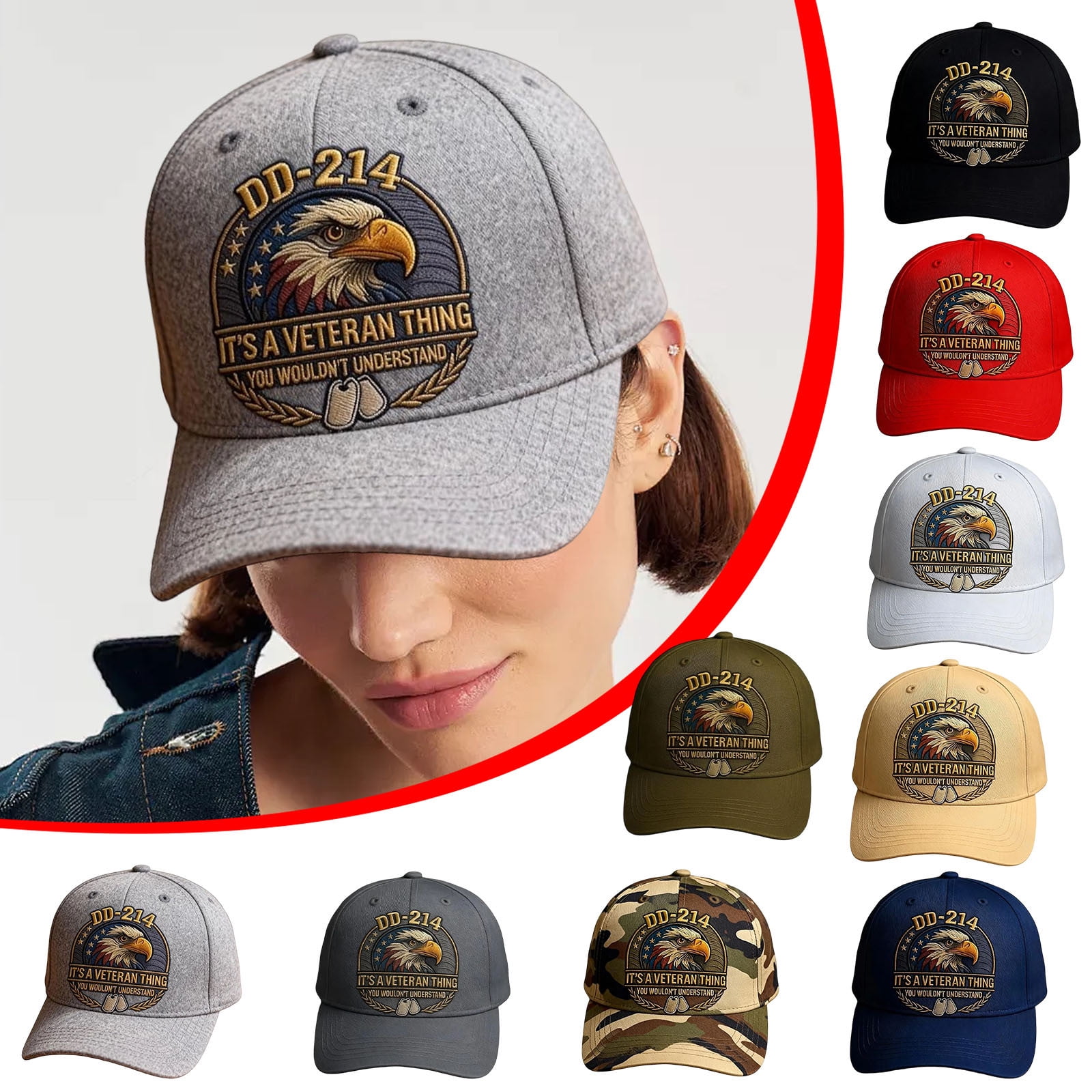Veterans Casual Hat Not Dead Yet DD-214 Hat – Vintage Military-Style ...
