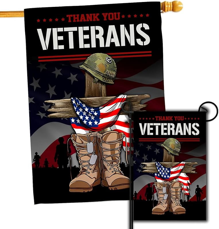 Veterans Day Garden Flag Vertical Double Sided Memorial Day, Fourth of ...
