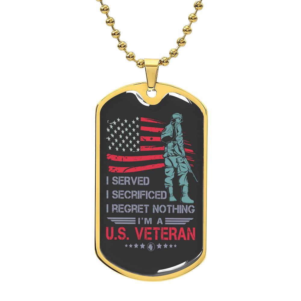 Veterans Day Gift, Military Dog Tags, I Am A Veteran, Dog Tag Necklace ...