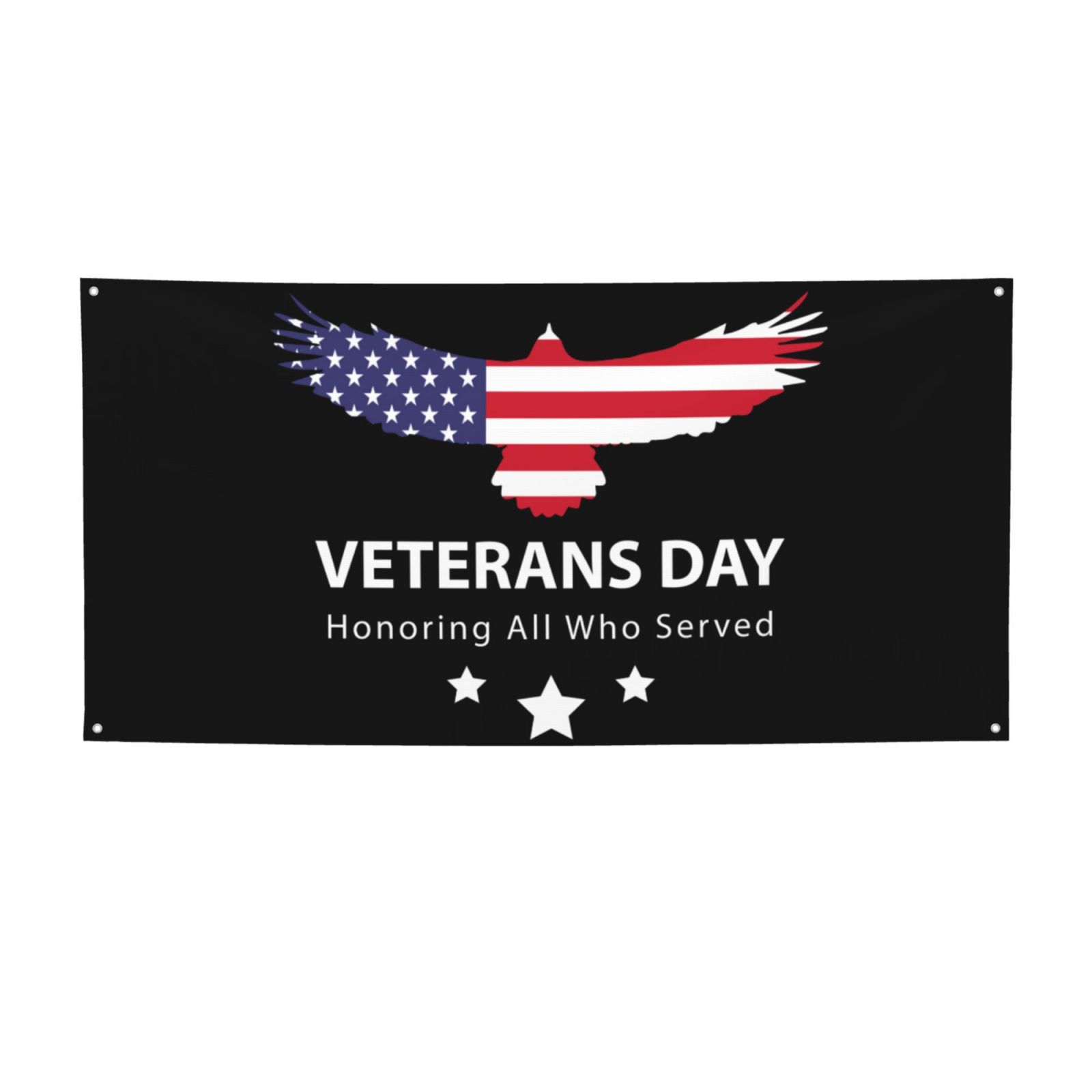 Veterans Day Honoring All Who Served Banner Backdrop Porch Sign Medium ...