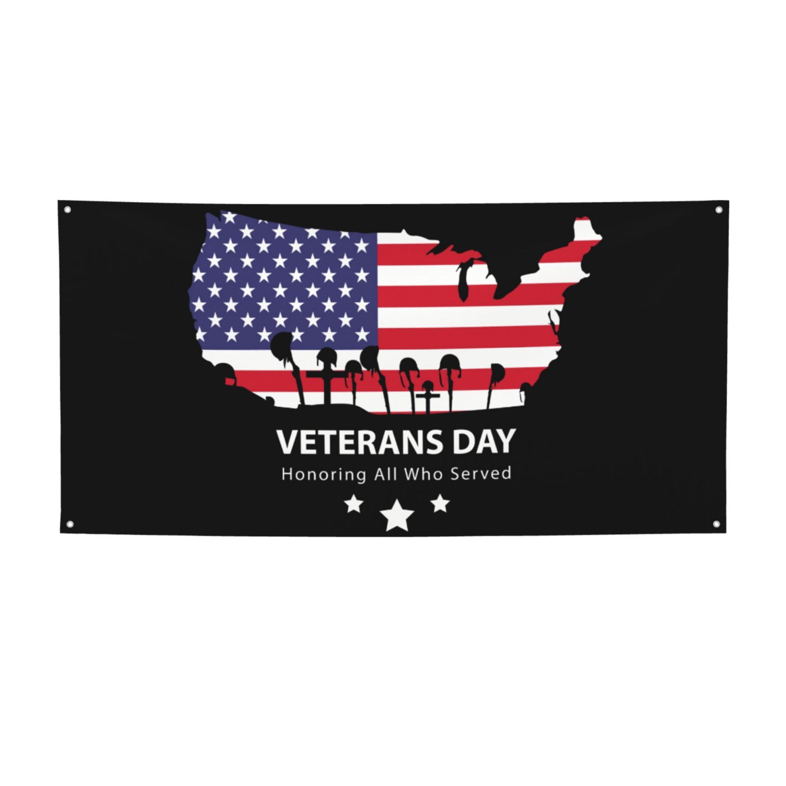 Veterans Day Honoring All Who Served Banner Backdrop Porch Sign Medium ...