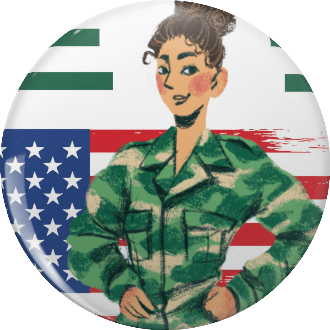 Veterans Day I'm Not The Veteran's Wife I Am The Veteran Amazing Pin ...