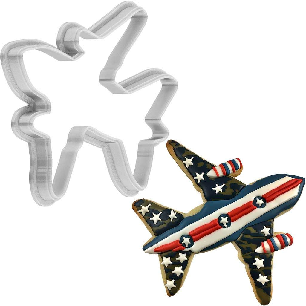 Veterans Day Military Jet Cookie Cutter 4 Inch Made in USA by ...