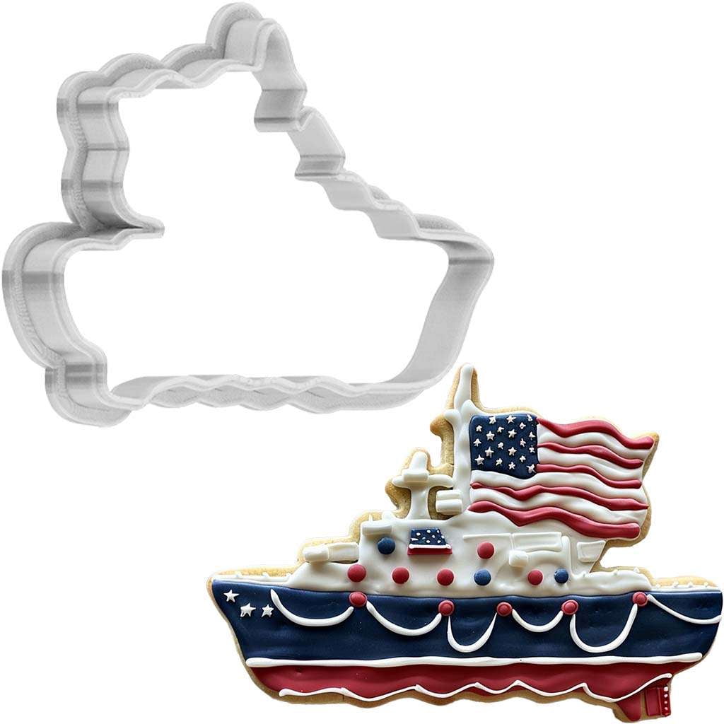Veterans Day Navy Ship Cookie Cutter 4 Inch Made in USA by WONDERTORY ...