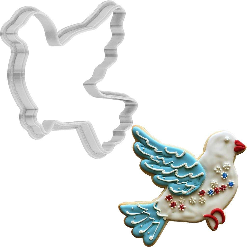 Veterans Day Peace Dove Cookie Cutter 4 Inch Made in USA by WONDERTORY ...