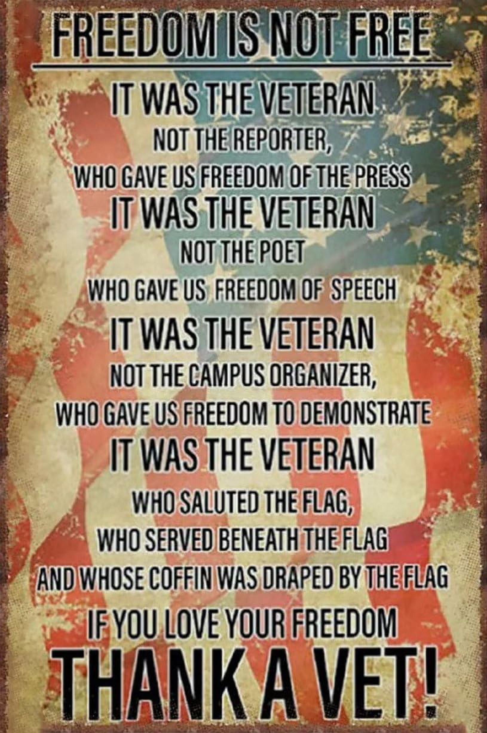 Veterans Diamond Art Kits for Adults,If You Love Your Freedom Thank A ...